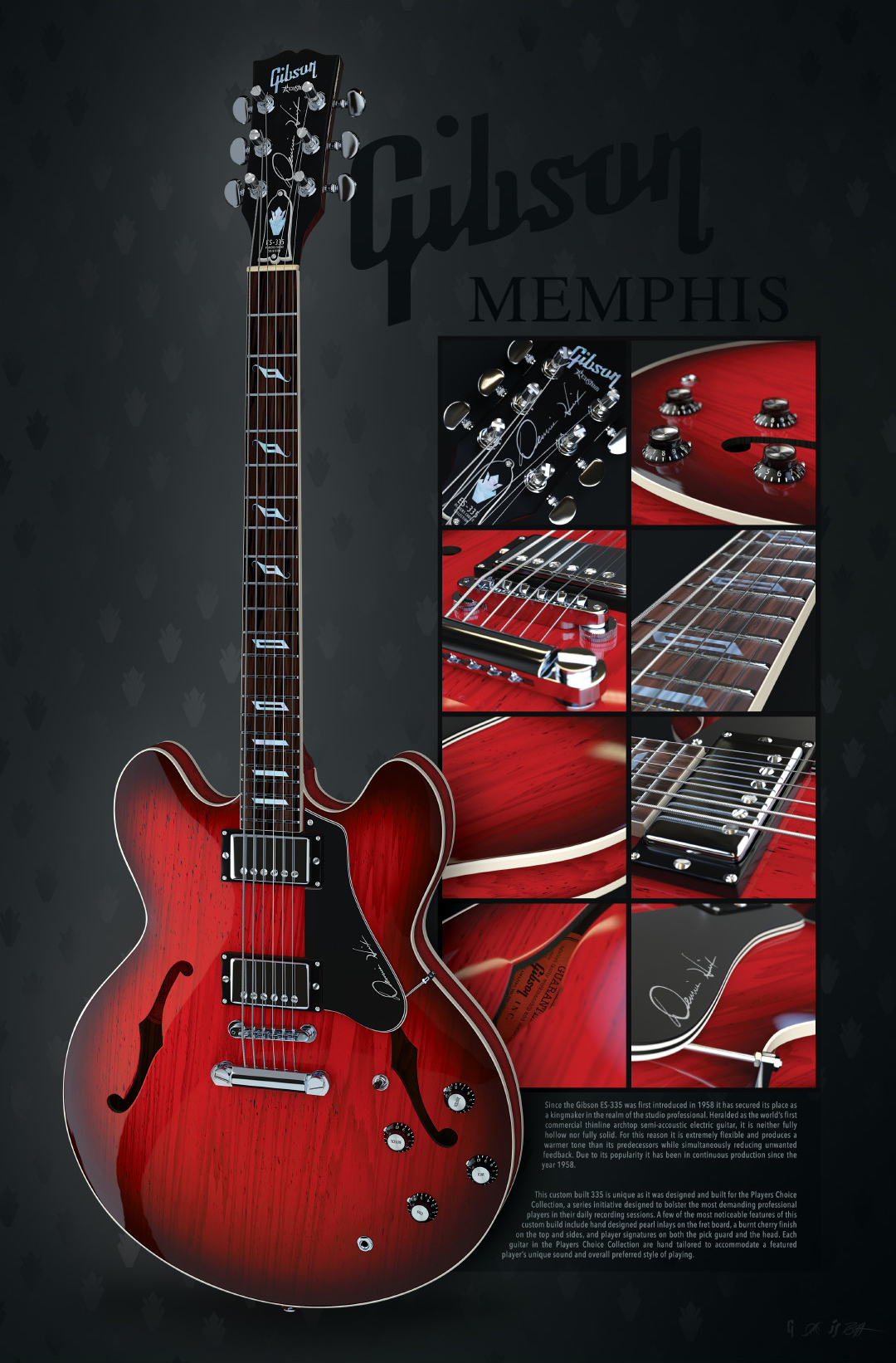 Gibson 335 Custom Guitar | Brandon Hix